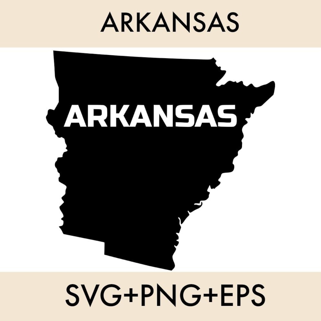 Arkansas SVG, Arkansas State SVG, Arkansas Silhouette, Arkansas State ...