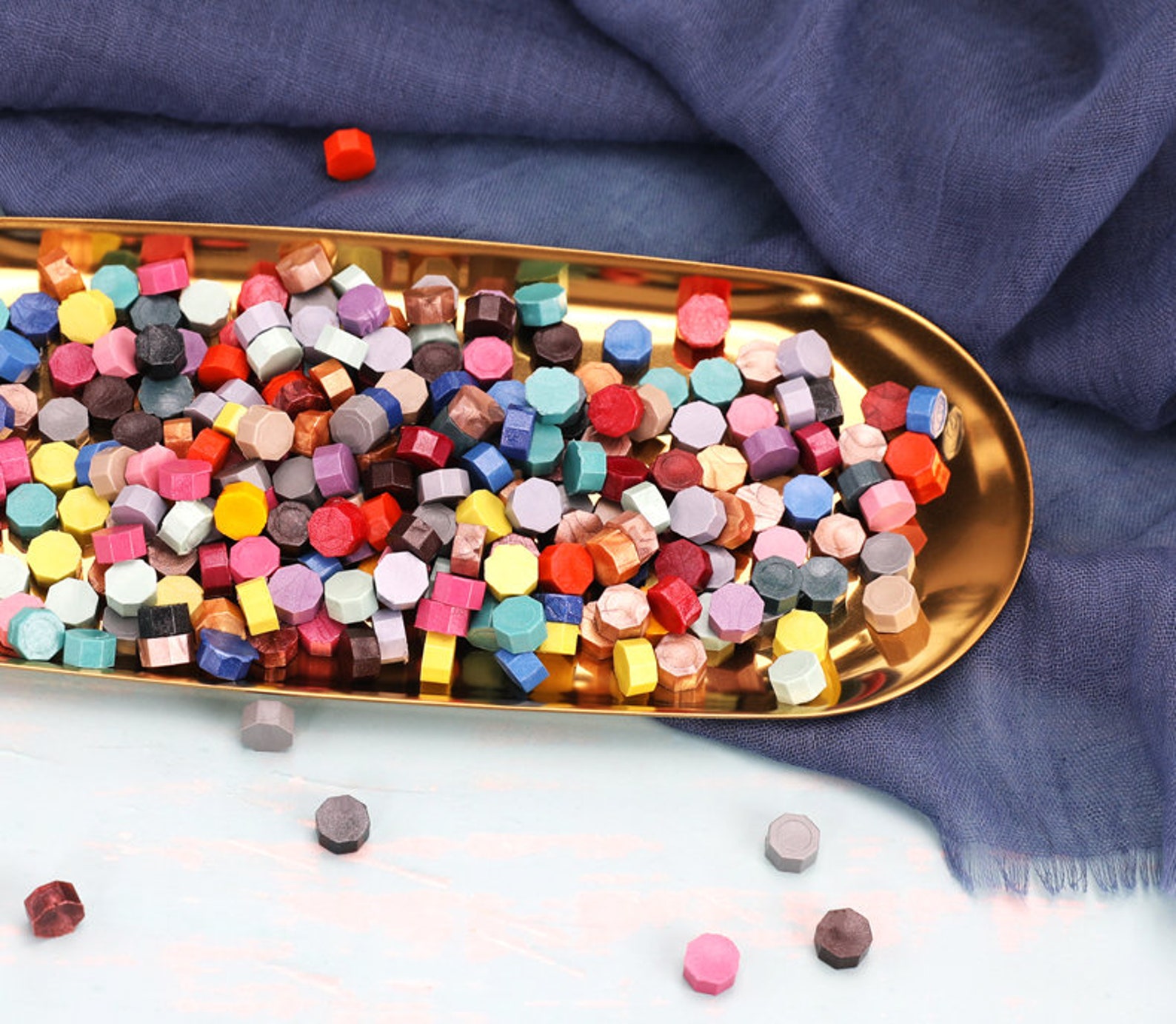 70-color Wax Seal Stamp Wax Granules Octagonal Wax Granules - Etsy