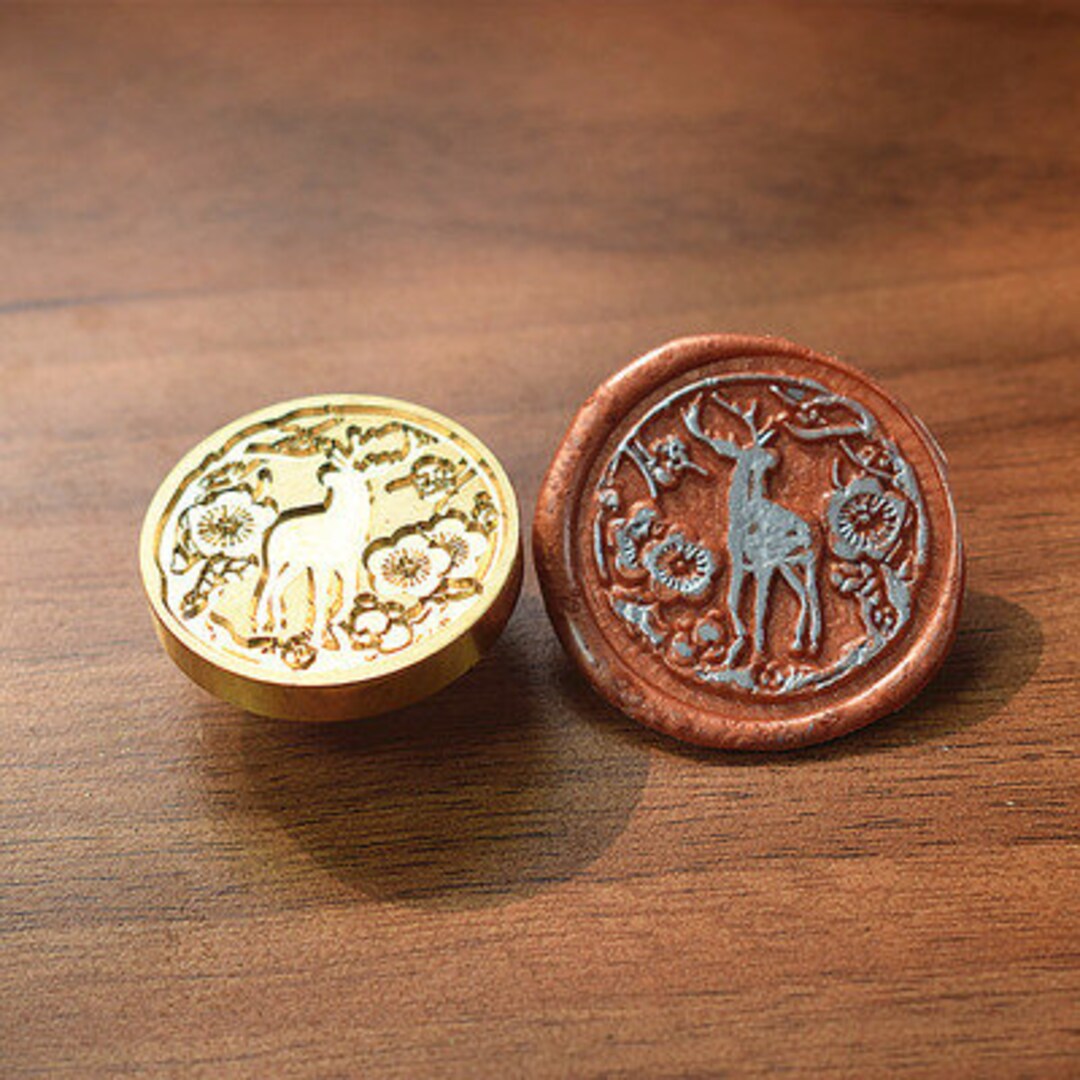 Wax Seal Stamp，elk Series Seal, Seal Set Exquisite Gift Box Packaging ...