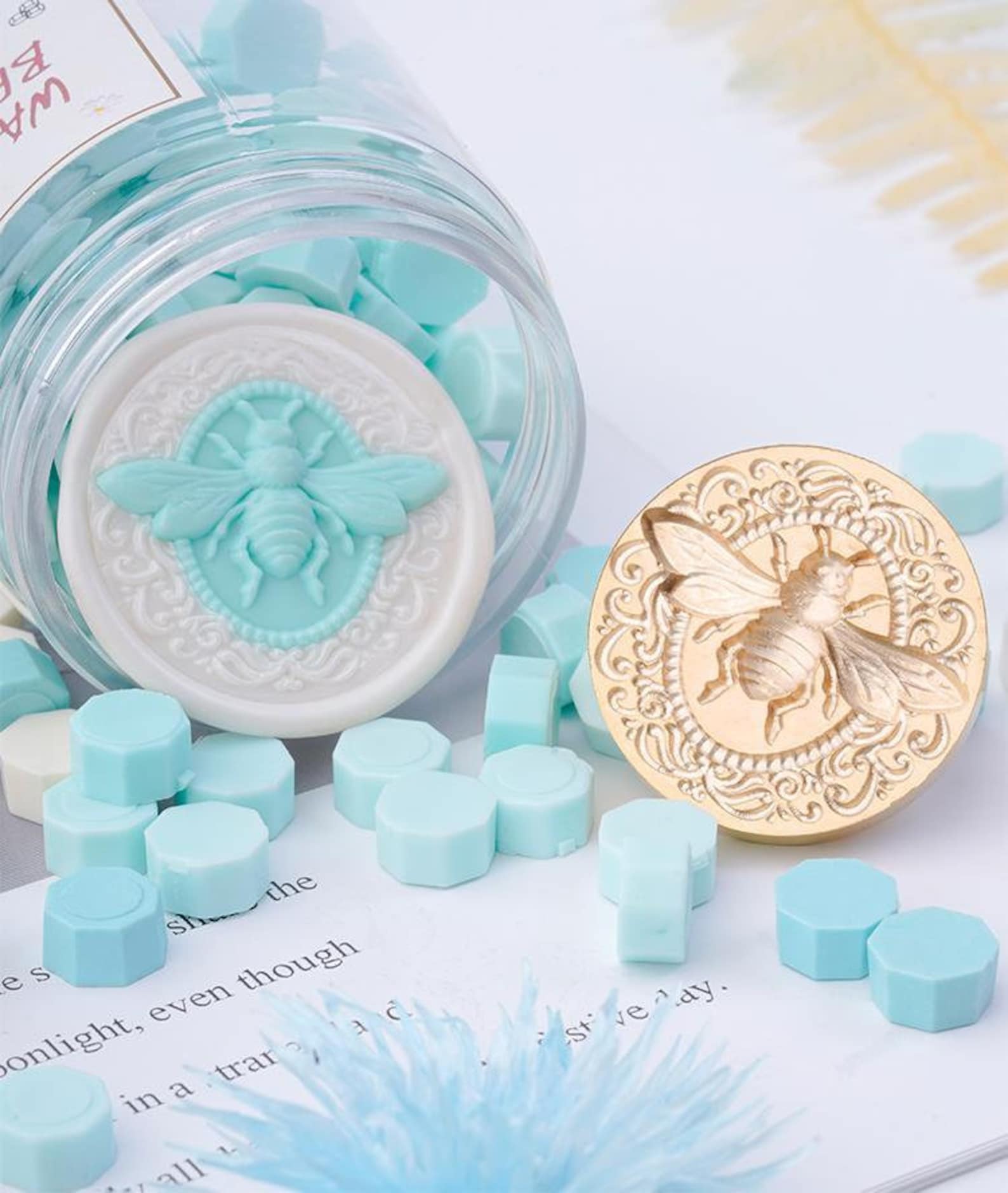 3D Embossed Bee Seal，wax Seal Stamp，wax Seal Decorative Seal, Envelope ...