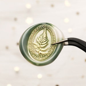 Plant Leaves Seal，wax Seal Stamp，wax Seal Decorative Seal, Envelope ...