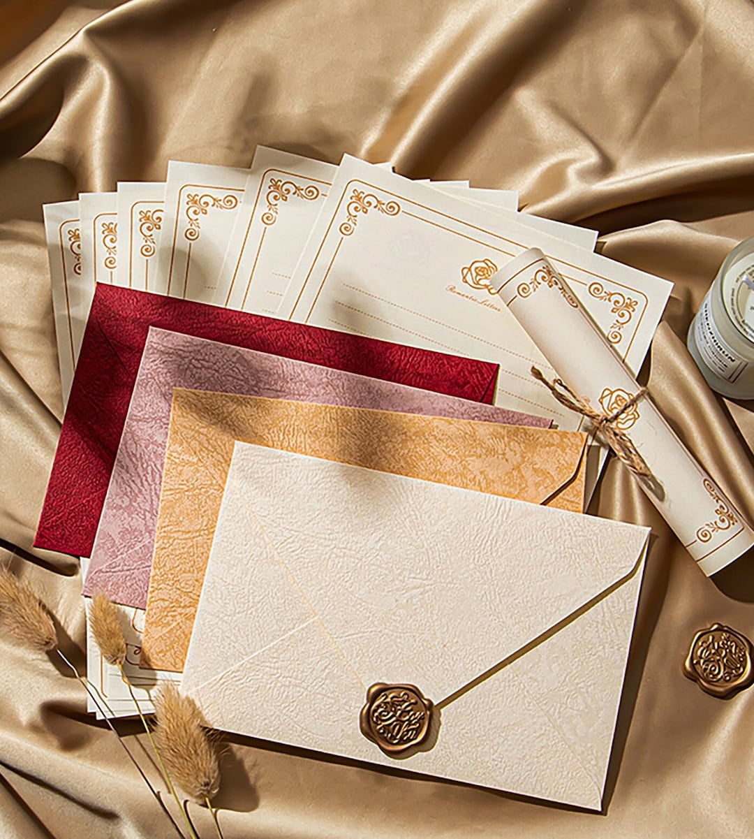 Tree Patterned Envelope Letter Paper, Retro and Sophisticated, Simple ...