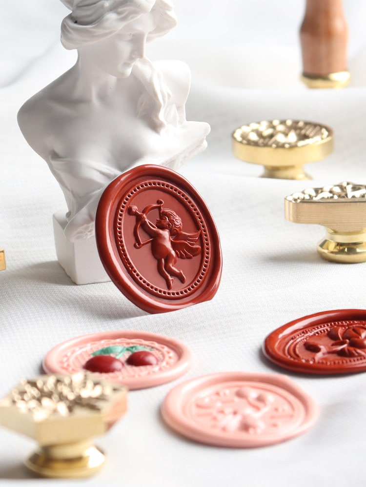 Wax Seal Stamp，3d Embossed Seal, Snowflake/rose/little Angel/butterfly ...