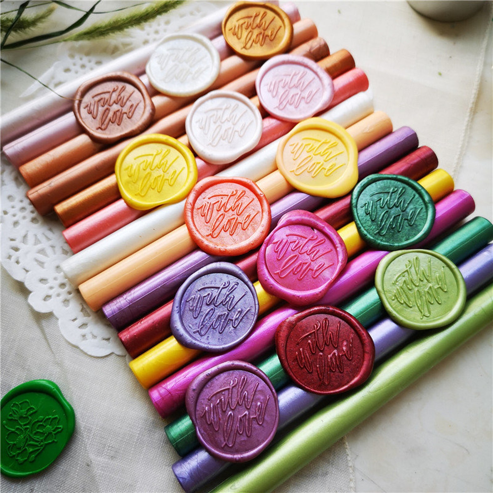 16pcs Lacquer Seal Wax Sticks/envelopes Invitations Gift | Etsy