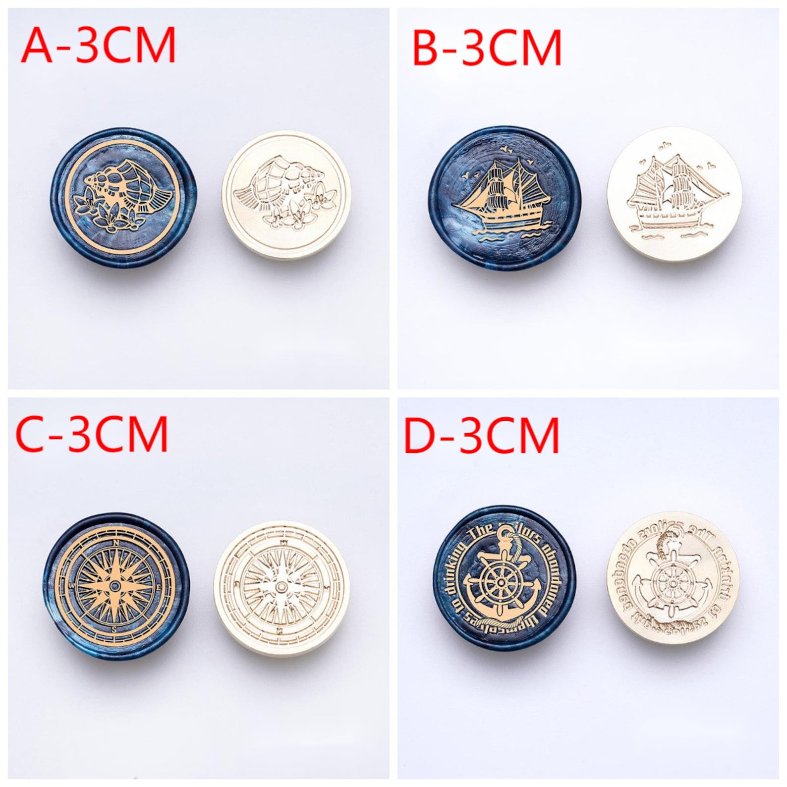 Wax Seal Stamp Marine Series - Etsy