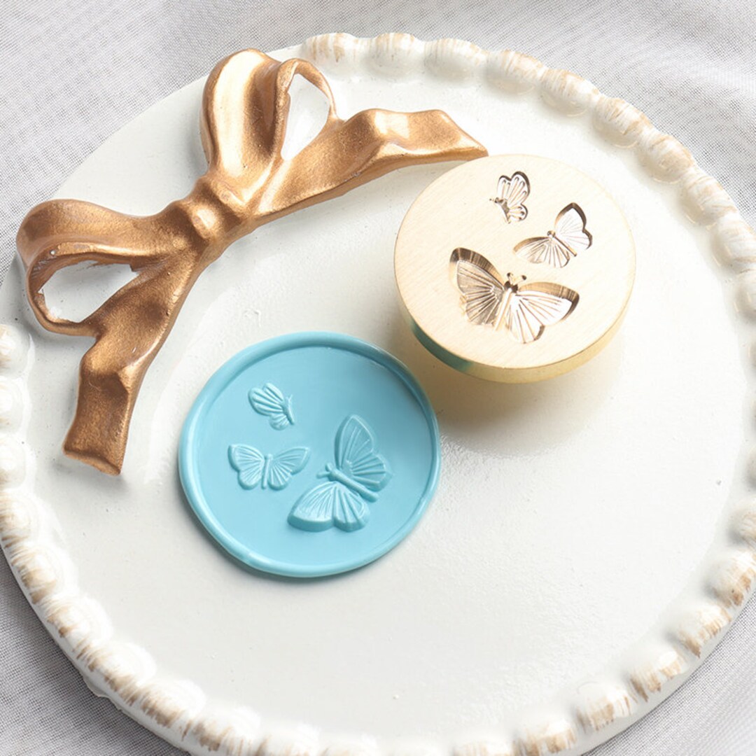 3D Embossed Butterfly Seal，wax Seal Stamp，wax Seal Decorative Seal ...