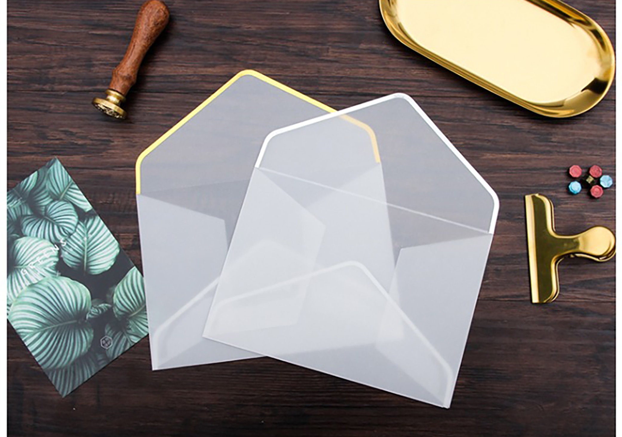 Sulfuric Acid Paper Hot Stamping Envelope, Envelope Letter Set, Glass ...