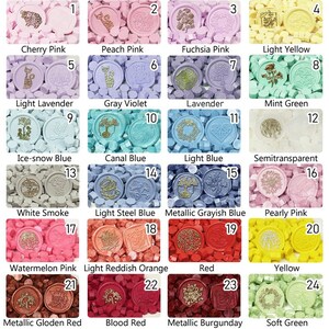 70-color Wax Seal Stamp Wax Granules Octagonal Wax Granules - Etsy