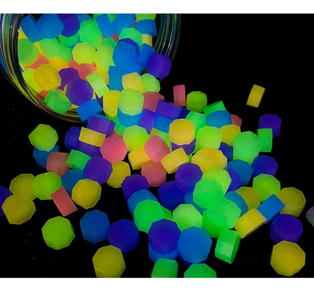 Wax Sealed Fluorescent Wax Particles, Luminous Wax Particles, 100 ...