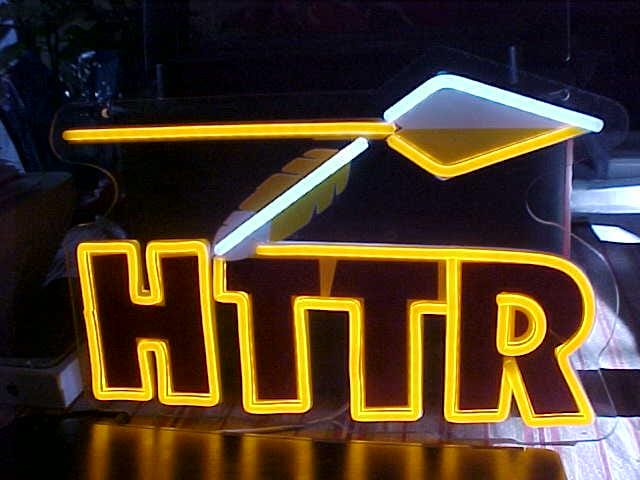 Washington Commanders HTTR Neon Style Light Sign Old Football Spear ...