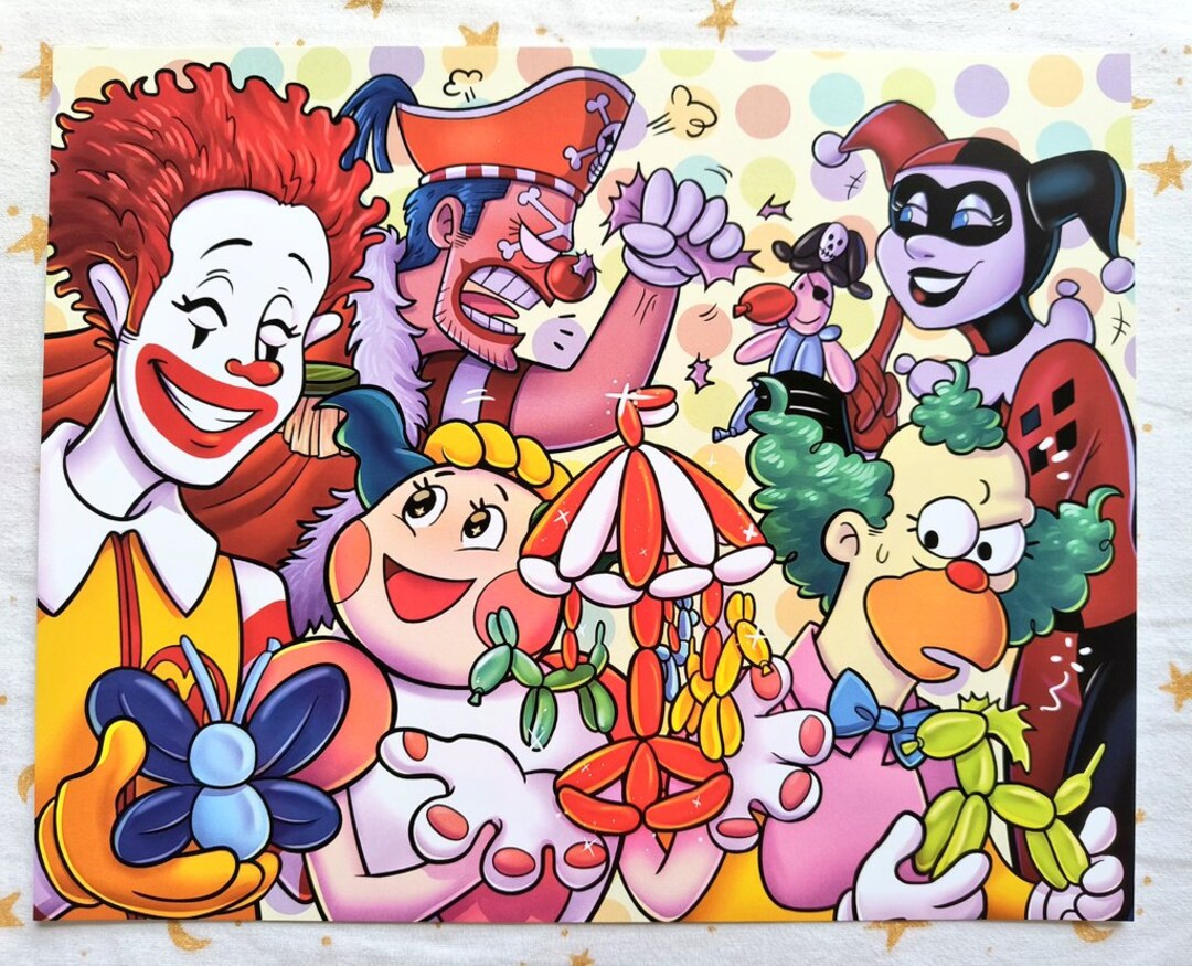 Clownin' Around 8 X 10 Print - Etsy