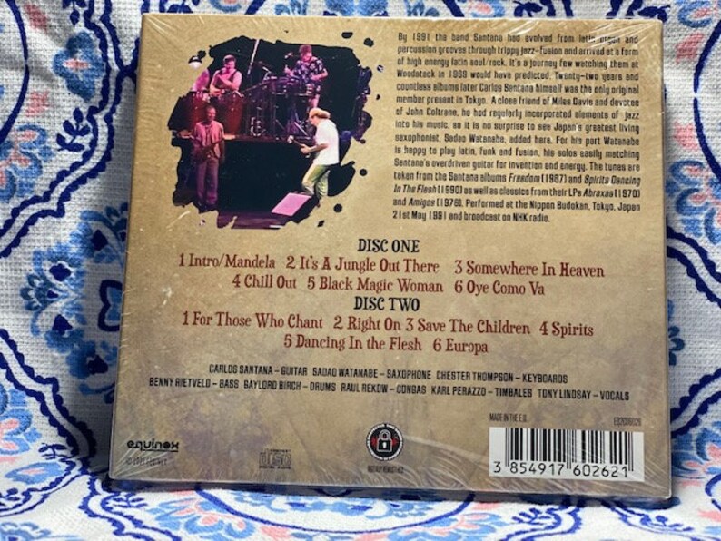 Carlos Santana Live... Under the Sky '91 2CD *SEALED* - Etsy