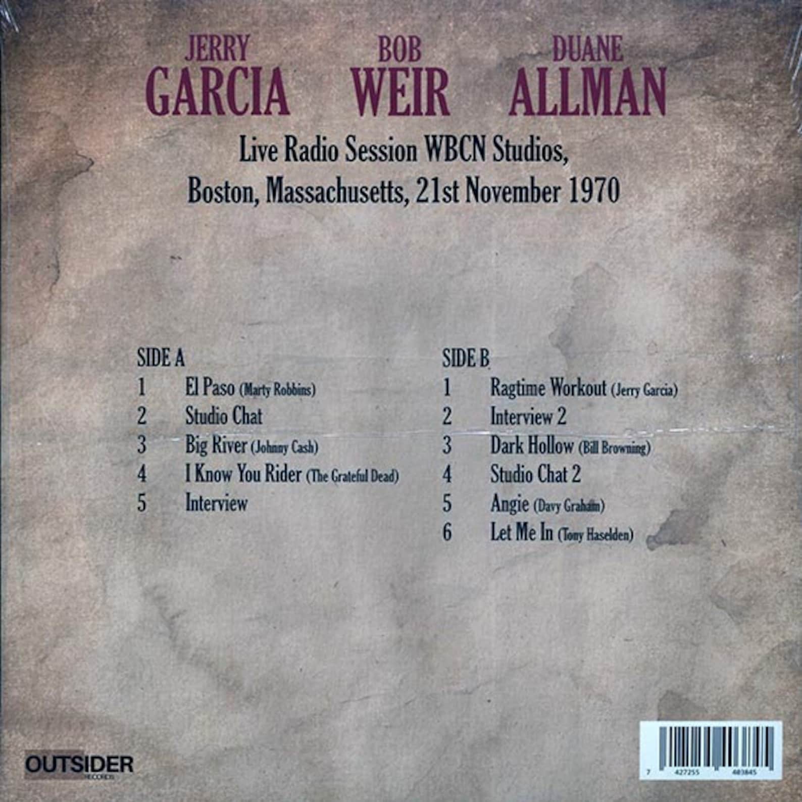 Duane Allman, Bob Weir, Jerry Garcia– Live 1970 the Boston Broadcast ...