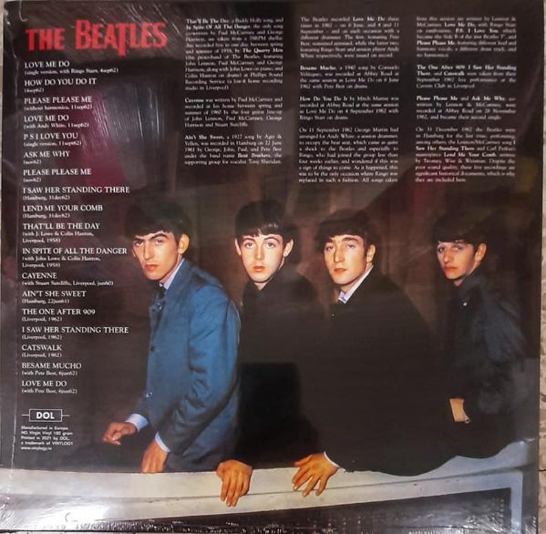 THE BEATLES 1958-1962 *sealed* Red Vinyl LP - Etsy