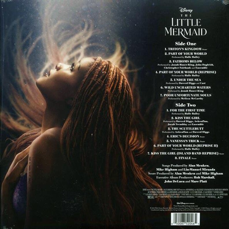 Disney Little Mermaid Live Action Soundtrack *SEALED* Vinyl LP W/ Hype ...