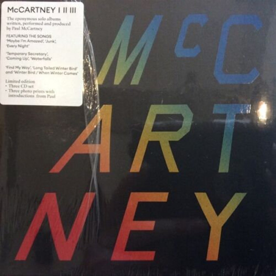 PAUL Mccartney Mccartney I II III 3C D Box Set *sealed* - Etsy