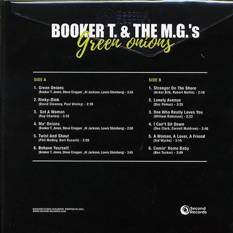 Booker T & the Mg's Green Onions *sealed*green Vinyl LP W/ Hype Sticker - Etsy