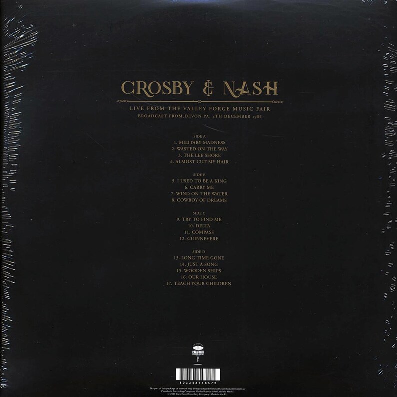 David Crosby, Graham Nash Live From the Valley Forge Music Fair ...
