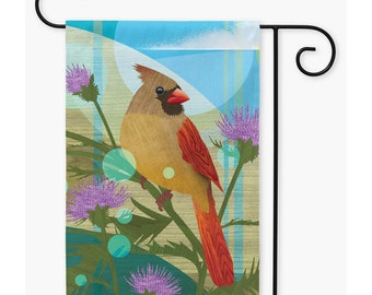 Cardinal Garden Flag - Etsy