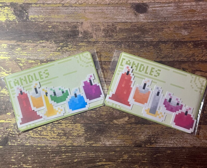 Pride Candle Sticker Set lesbian, Rainbow, Bi, Trans, Pan, Ace Flags - Etsy