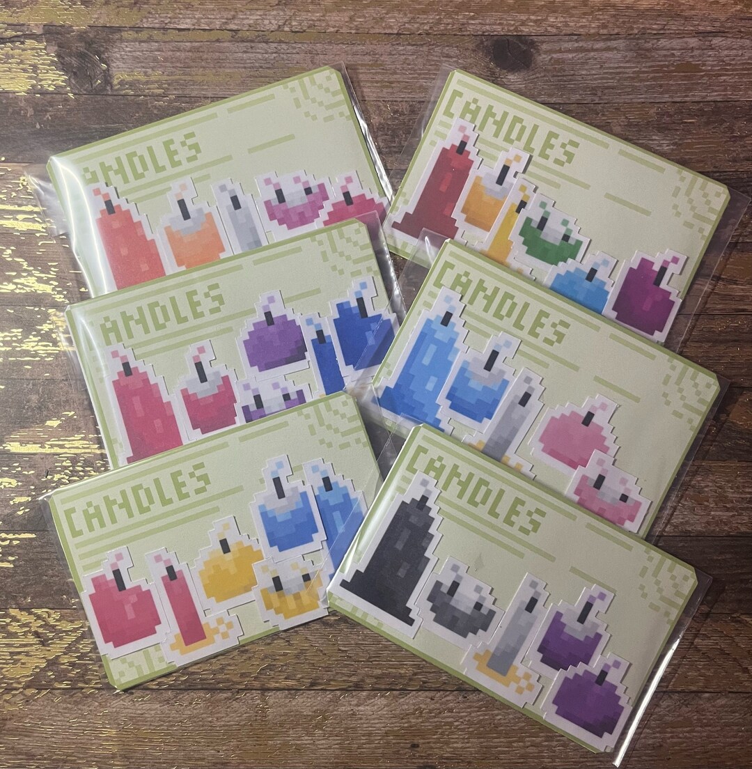 Pride Candle Sticker Set lesbian, Rainbow, Bi, Trans, Pan, Ace Flags - Etsy