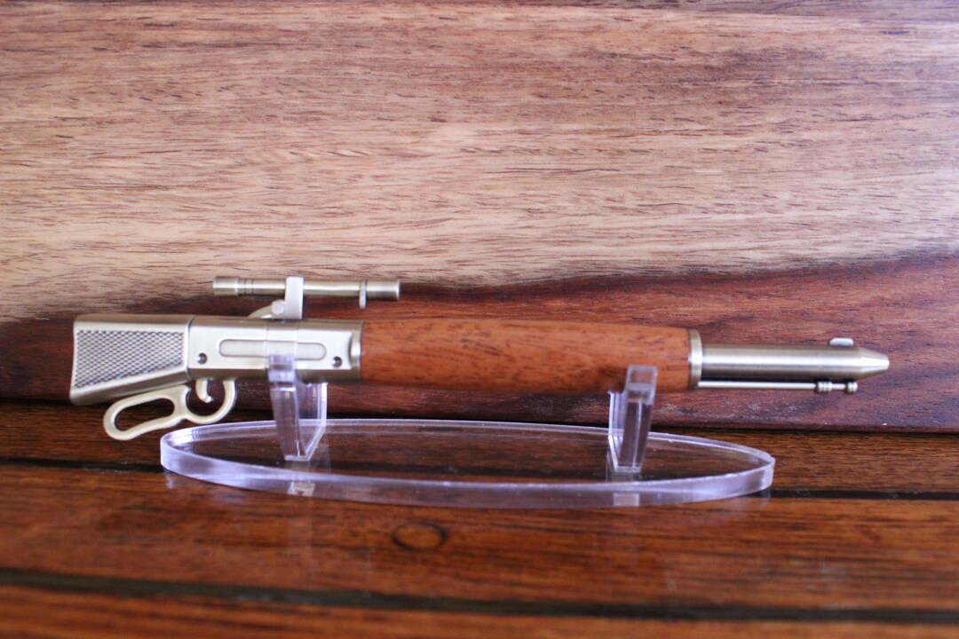 Hand Turned Lever Action Rifle Pen - Etsy