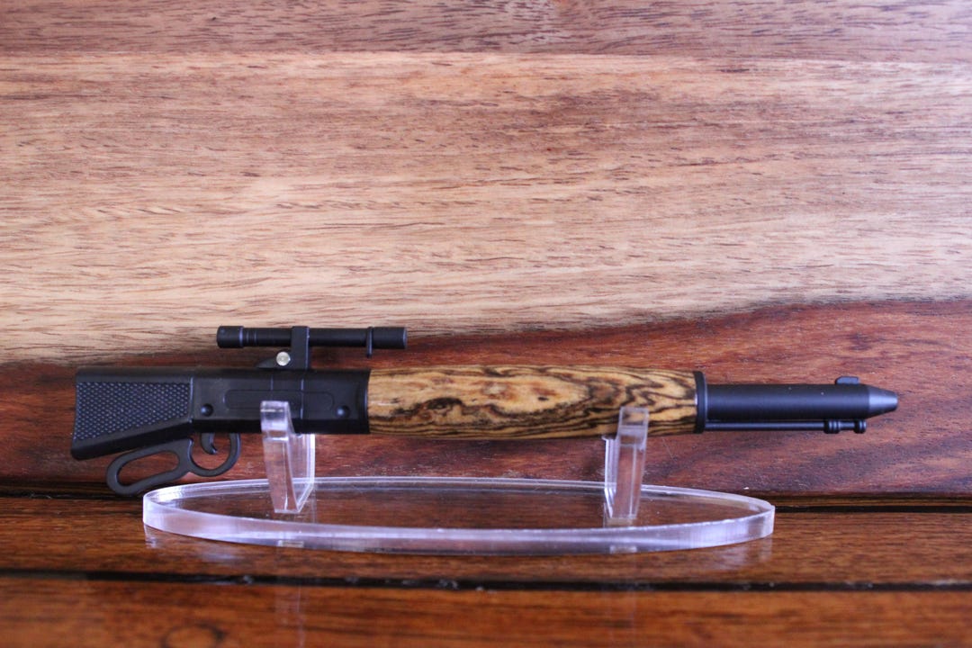 Hand Turned Lever Action Rifle Pen - Etsy