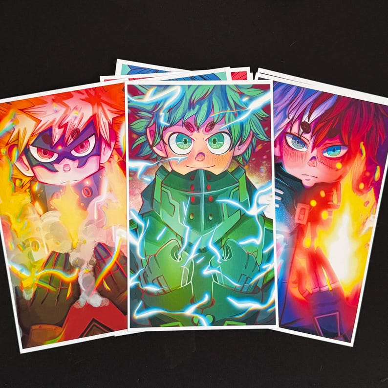 My Hero Academia Prints | Boku No Hero Academia Prints | MHA Art Poster ...