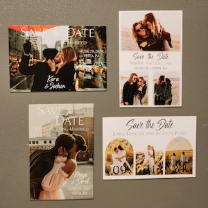 Save the Date Fridge Magnets, Personal Photo, Pre-wedding Invite - Etsy