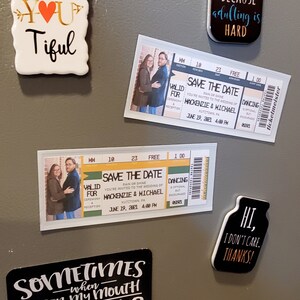 Custom Concert Ticket Save the Date, Music Lovers Save the Date, With ...