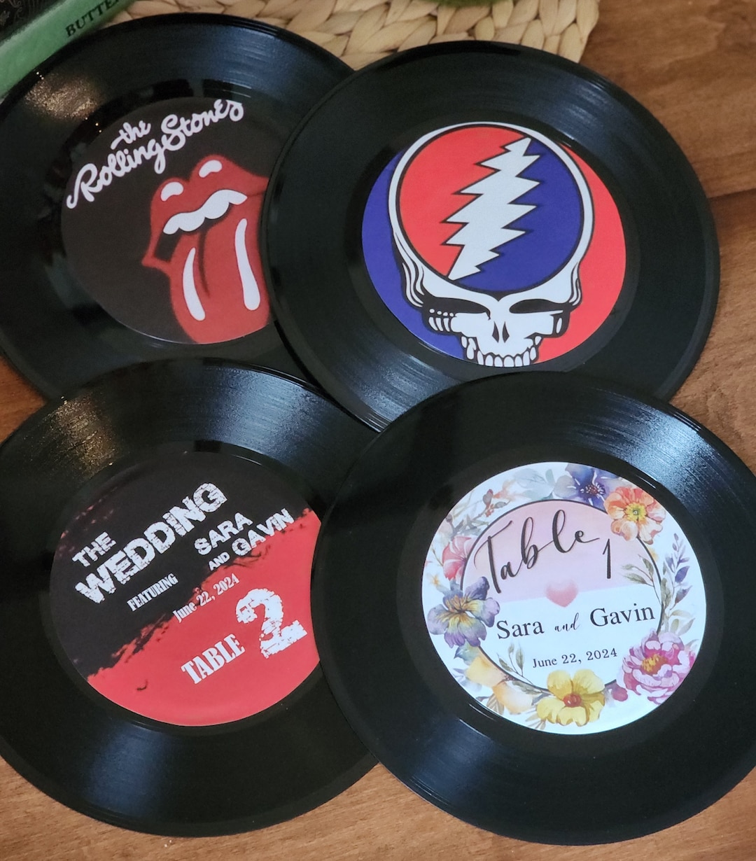 Vinyl Record Table Numbers, 7 Inch, Wedding Decor, Centerpiece, Music ...