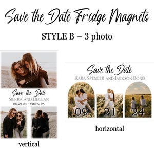 Save the Date Fridge Magnets, Personal Photo, Pre-wedding Invite - Etsy