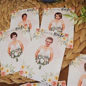 Who Has the Bride Bridal Shower Scratch off Game, Printed Cards ...