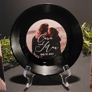 Vinyl Record Wedding Invitations, Authentic 45 Vinyl Record, Custom ...