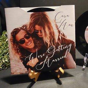 Vinyl Record Wedding Invitations, Authentic 45 Vinyl Record, Custom ...