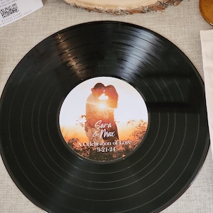 Vinyl Record Plate Chargers, Authentic 33's, Custom Labels, Table Decor ...