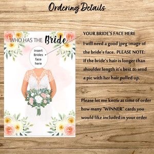 Who Has the Bride Bridal Shower Scratch off Game, Printed Cards ...
