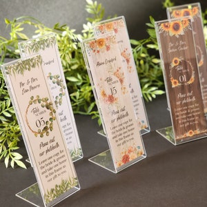 Photo Booth Place Card Frame With Printed Insert, Wedding Guest Favor ...