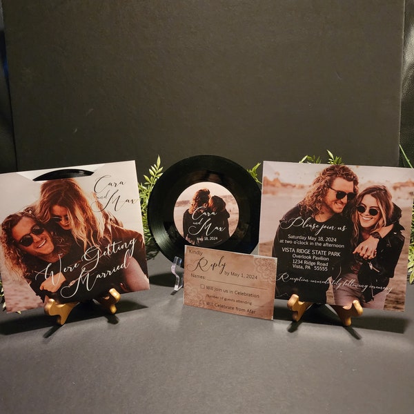 Vinyl Record Invitations - Etsy