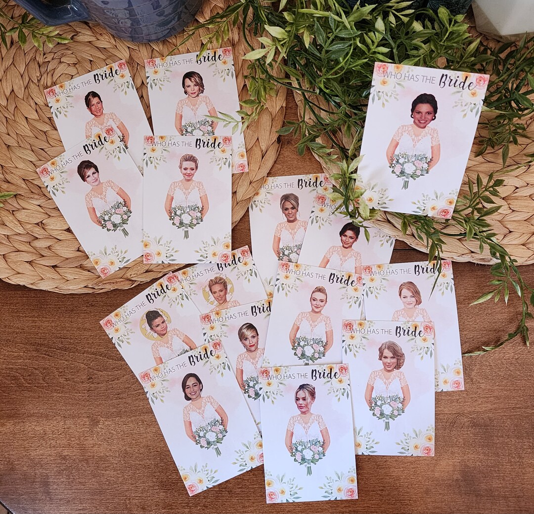 Who Has the Bride Bridal Shower Scratch off Game, Printed Cards ...