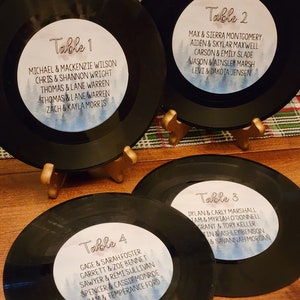 Vinyl Record Wedding Invitations, Authentic 45 Vinyl Record, Custom ...