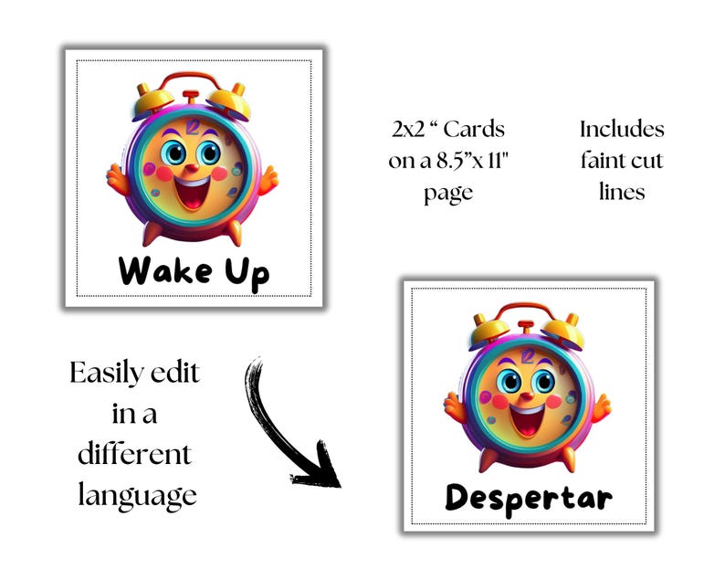 Kids Routine Flash Cards Chores Lists Adhd Tools Colourful Toddler ...