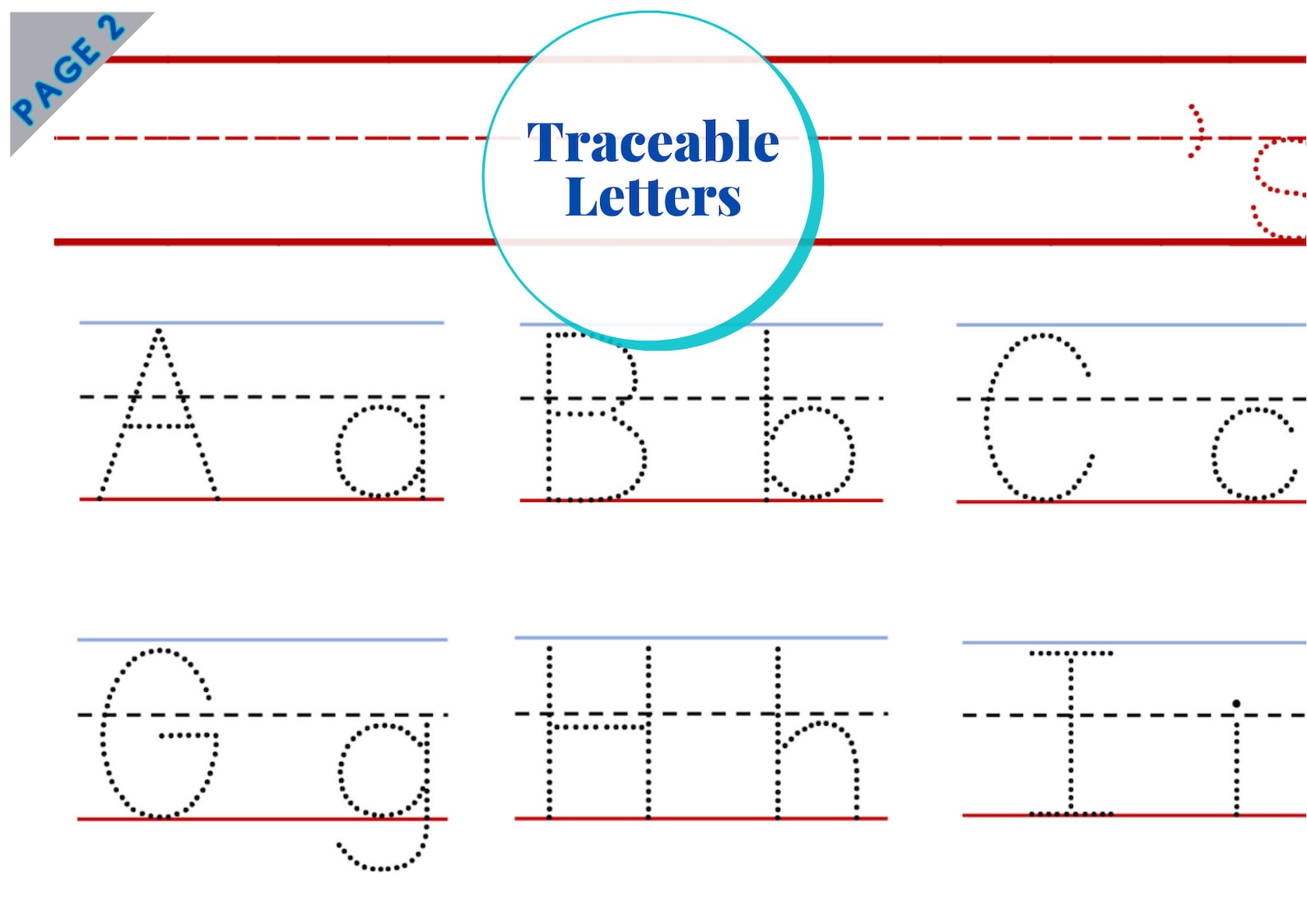 2 Printable Alphabet Directional Letters Tracing/ Tracing Guide ...