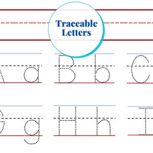 2 Printable Alphabet Directional Letters Tracing/ Tracing Guide ...