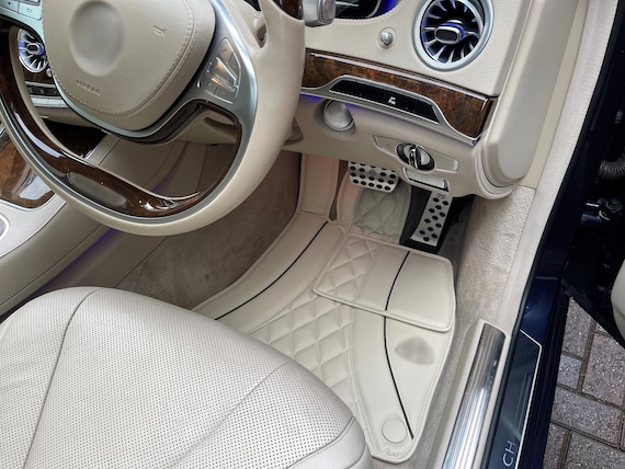 Custom Tailored Leather Car Floor Mats for Mercedes S class W222 RHD Etsy