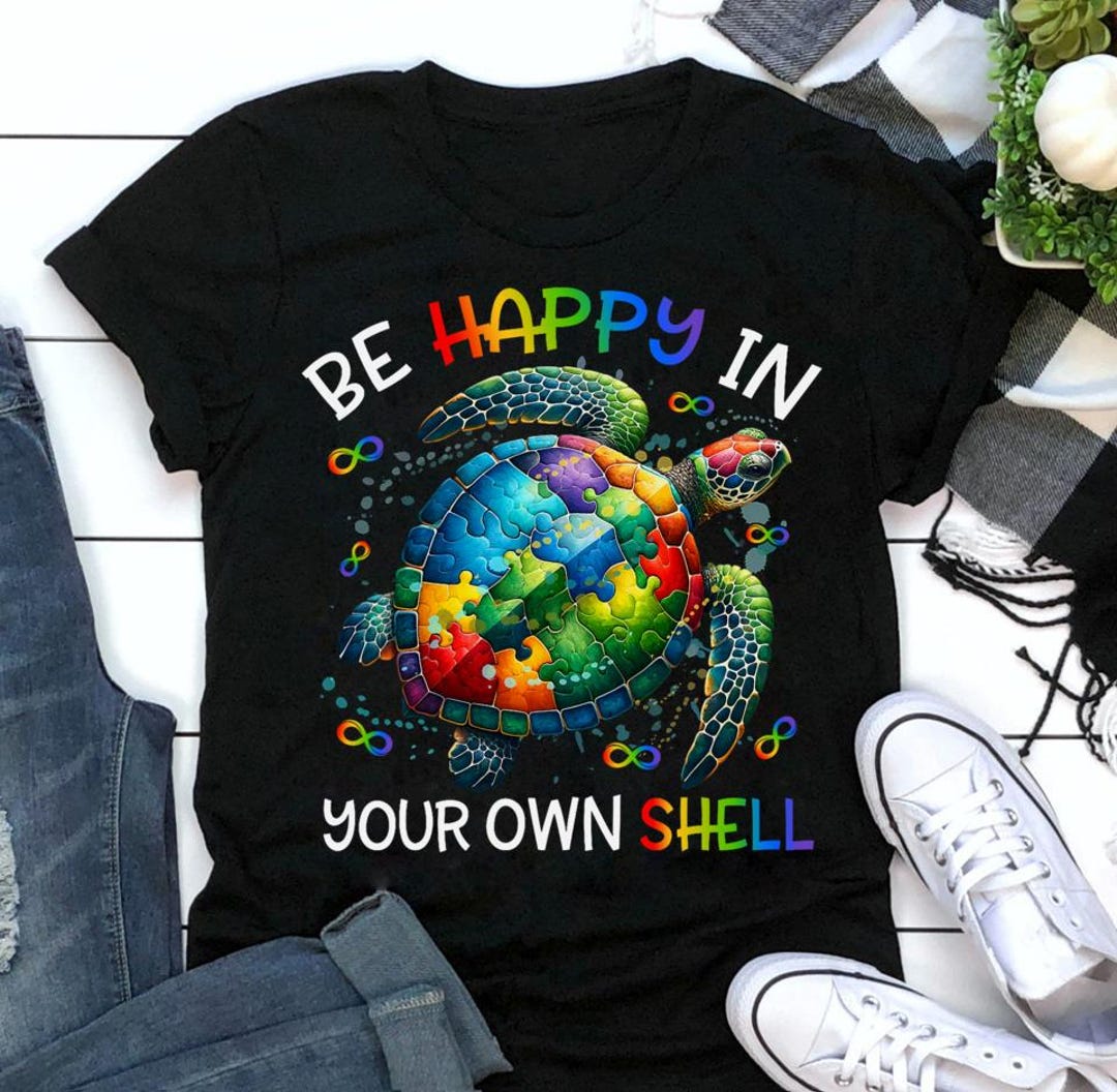 Puzzle Turtle Be Happy in Your Own Shell Autism Awareness Autism ...