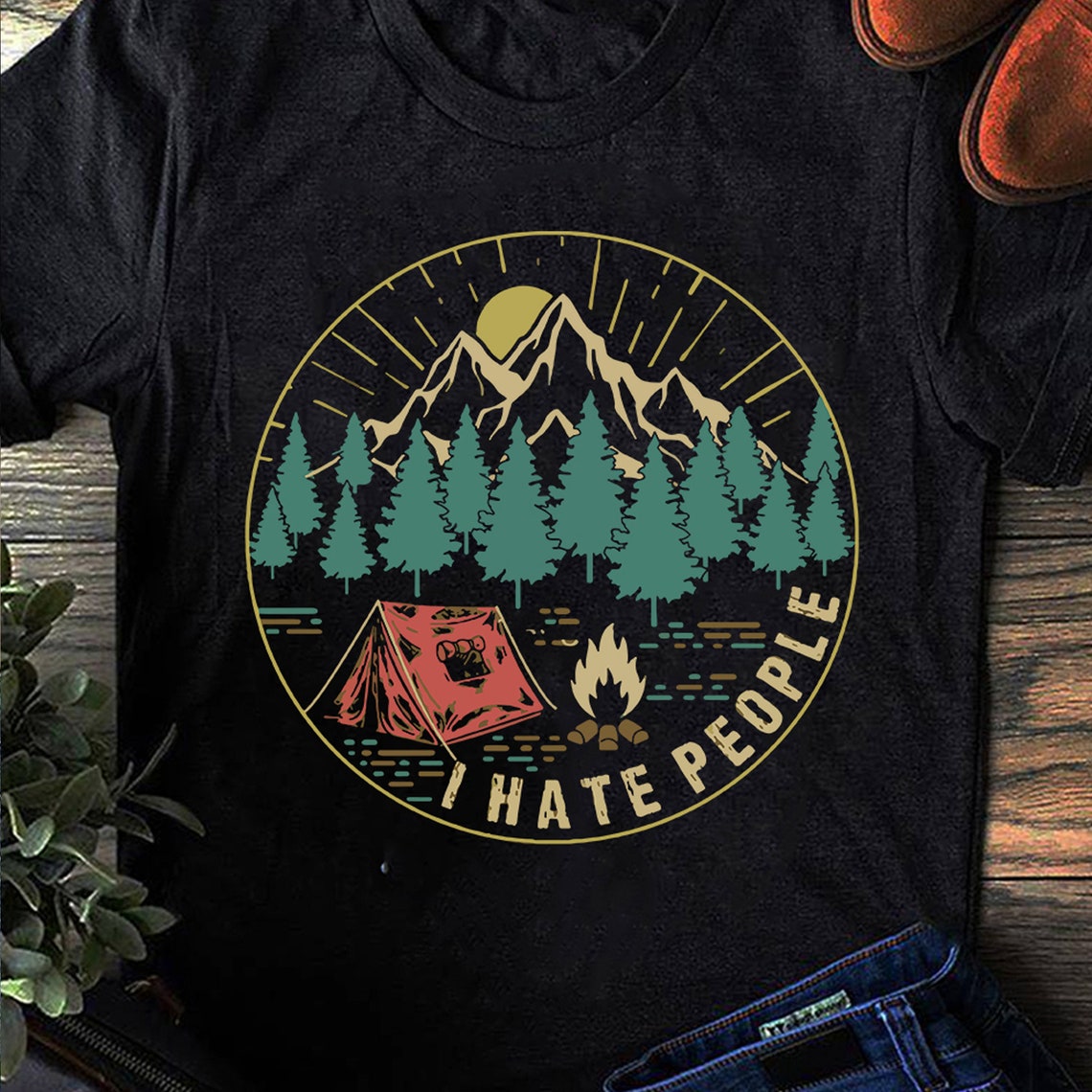 I Hate People - Camping- Camping Shirt, Camping Gift, Camping Lover ...