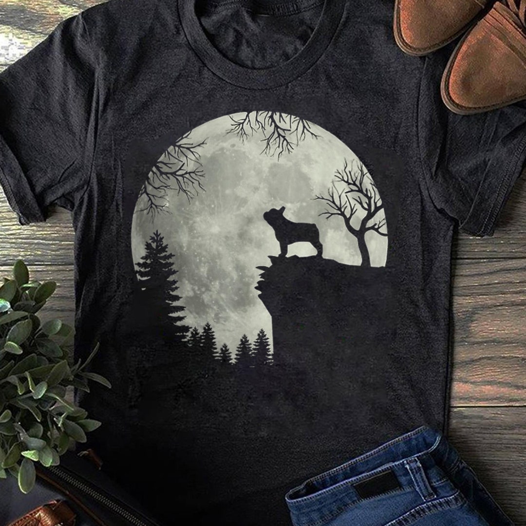 French Bulldog Moon T-shirt: Halloween Costume Dog Lover Gift - Etsy