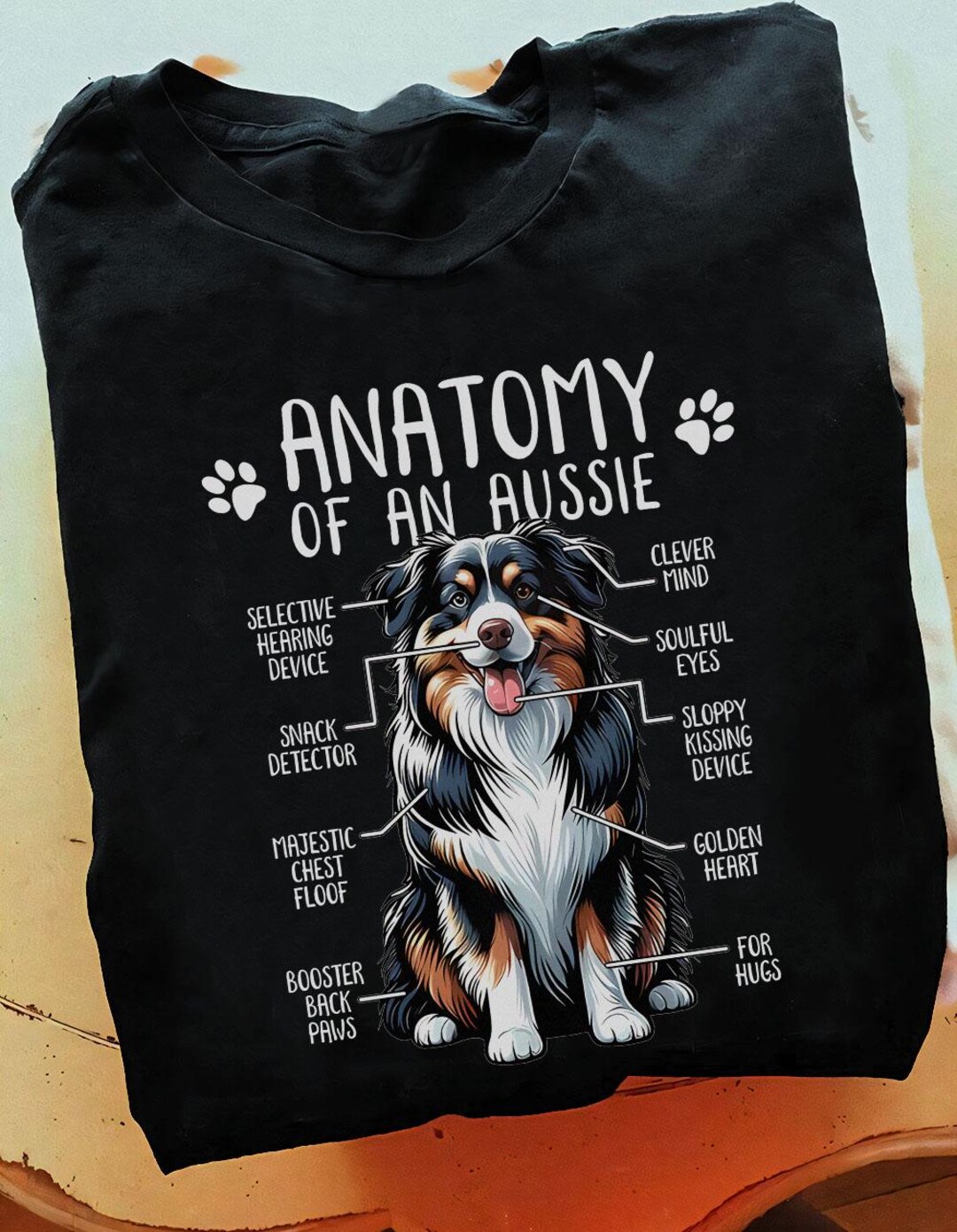 Funny Australian Shepherd Anatomy, Best Gift for Australian Shepherd ...