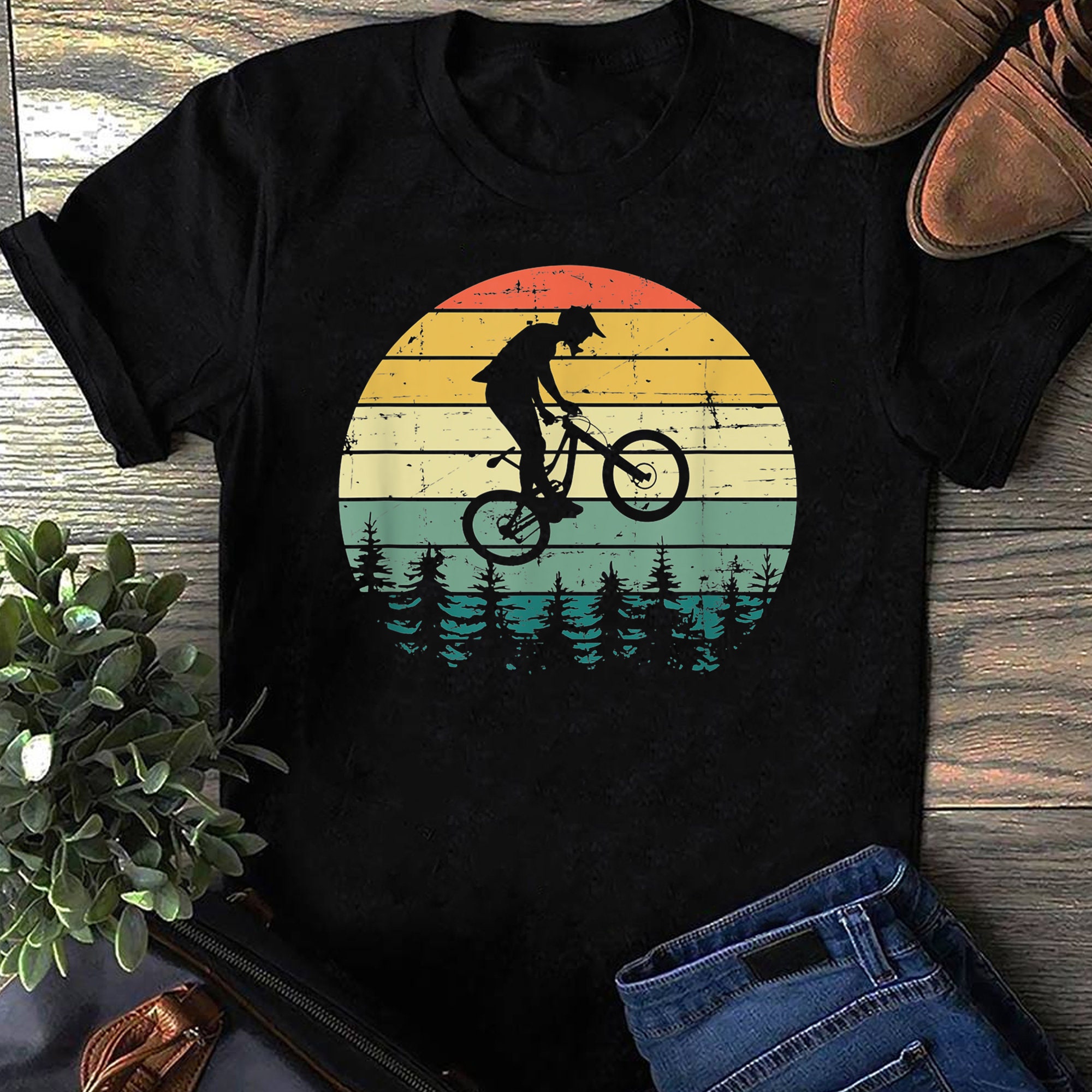 Vintage Downhill MTB Mountain Bike T-shirt Mountain Bike Tshirt, MTB T ...